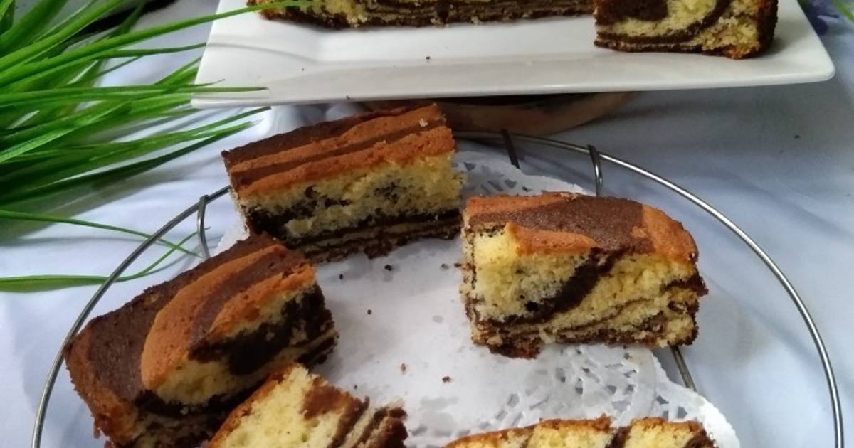 26 resep tips bolu zebra enak dan mudah - Cookpad