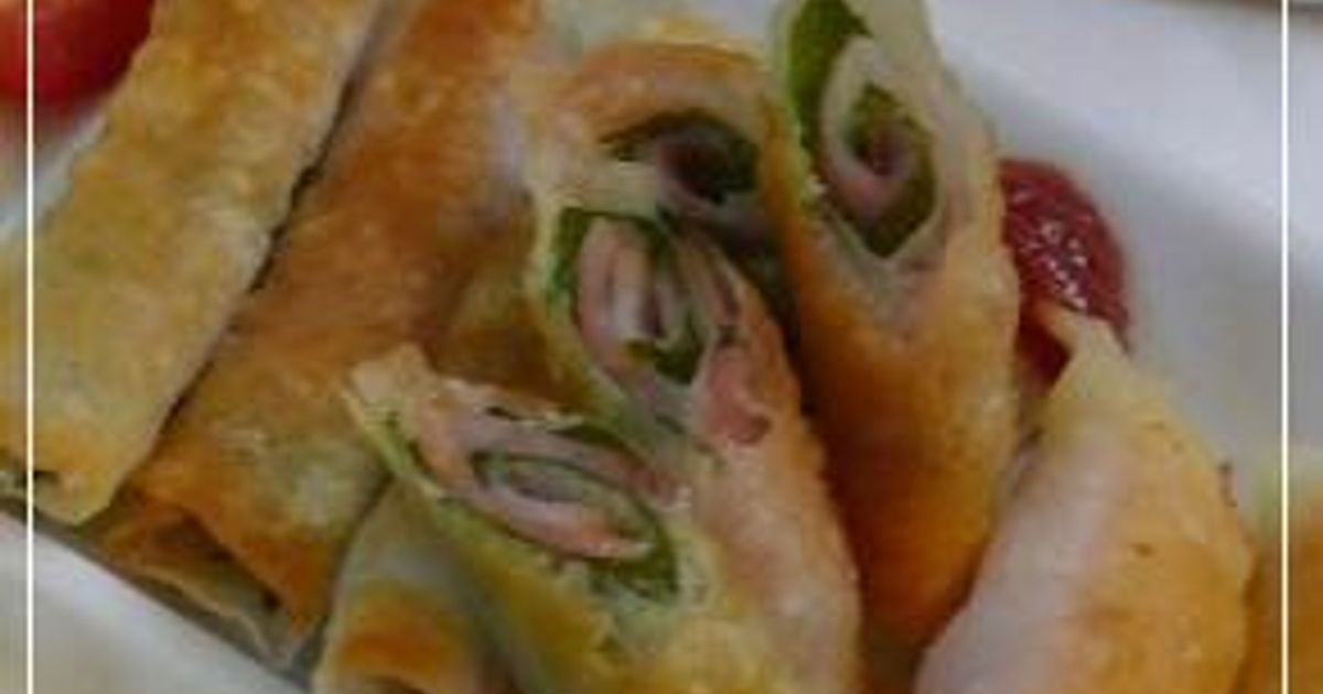 Ham And Shiso Gyoza Skin Wraps Recipe By Cookpad.Japan