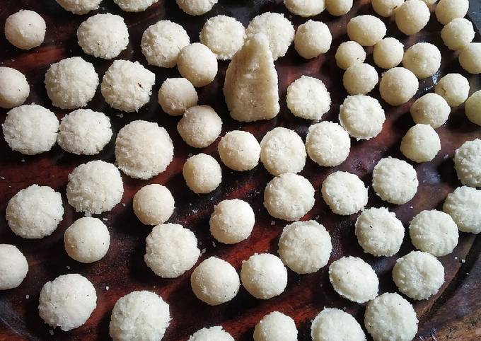 Coconut & Milk Sweet Ball Recipe by Mithu Majumder - Cookpad