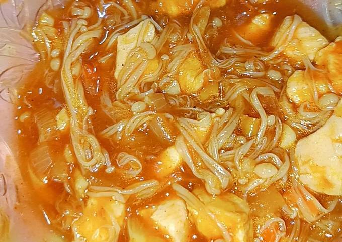 Resep Jamur Enoki Pedas ala Korea oleh elf's kitchen - Cookpad