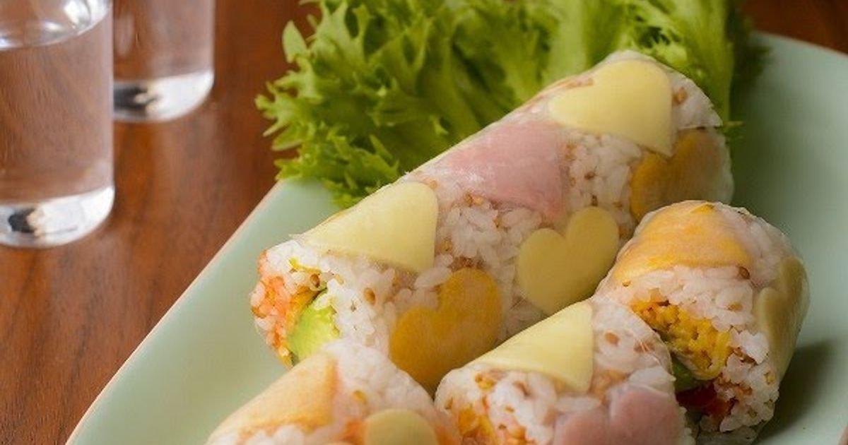 California Roll With Hearts Recipe By Cookpad.Japan