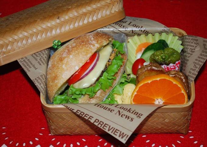 Sasebo Burger Bento Box Recipe by cookpad.japan - Cookpad