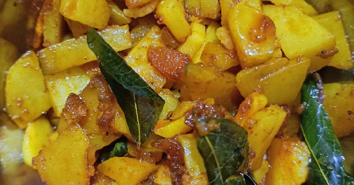 உருளைக்கிழங்கு வருவல்(potato fry recipe in tamil) இவருடைய ரெசிபி Angesh ...