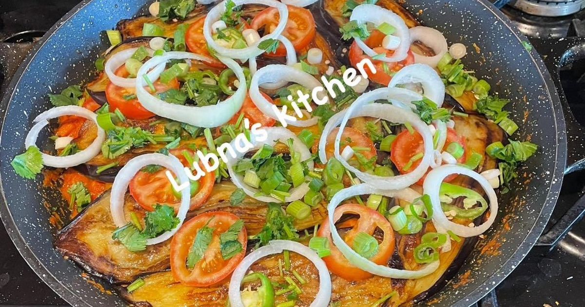 Afghan Roasted Eggplant (Borani Banjan): Recipe by Lubna’s Kitchen ...