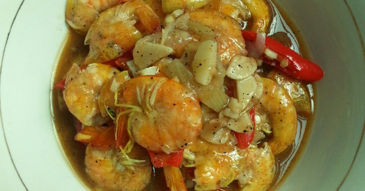 Resep Udang Saus Lada Hitam oleh Kiki kusuma Wardani - Cookpad
