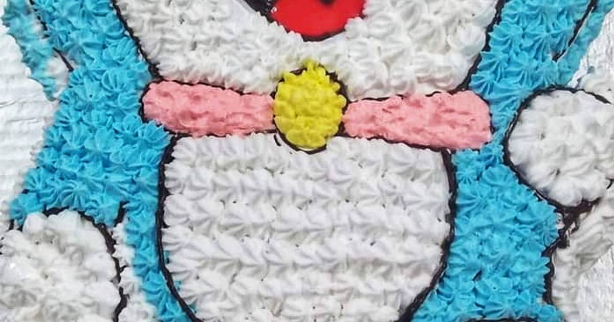 Doramon cake Recipe by Somi Ali - Cookpad