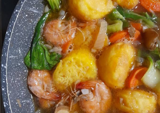 Resep Sapo Tahu Udang oleh Darin Safa - Cookpad