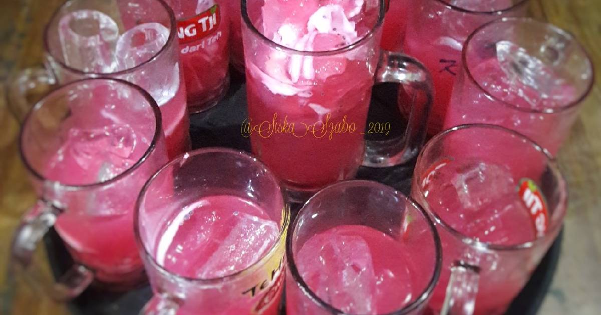 14 resep es kelapa pink enak dan mudah - Cookpad