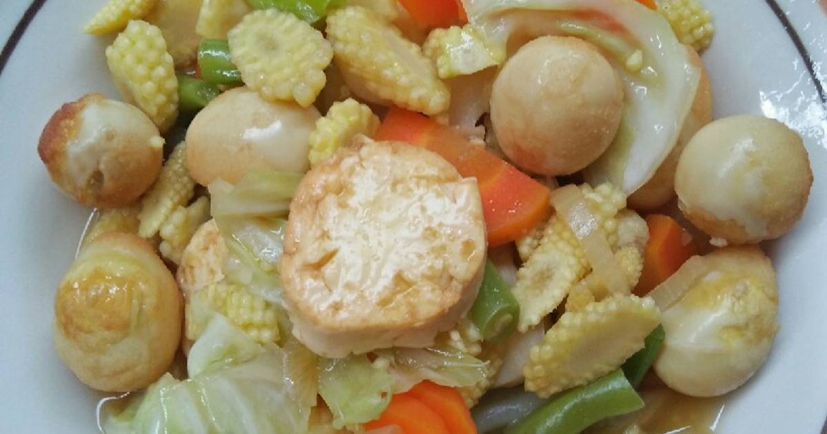 42 resep capcay tofu telur enak dan mudah - Cookpad