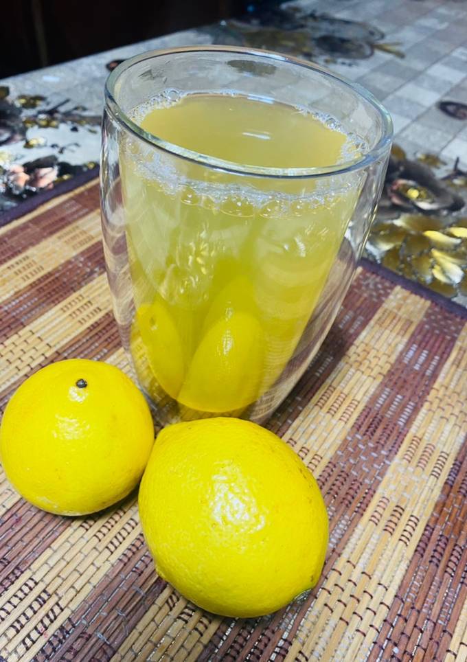 Limonada caliente con Natre Receta de J Contreras Jorquera- Cookpad