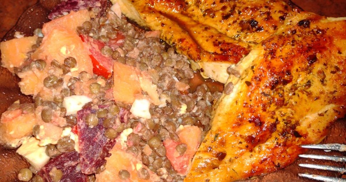 Pechuga De Pollo Al Provenzal.Con Ruza De Lenteja Receta de José Godoy ...