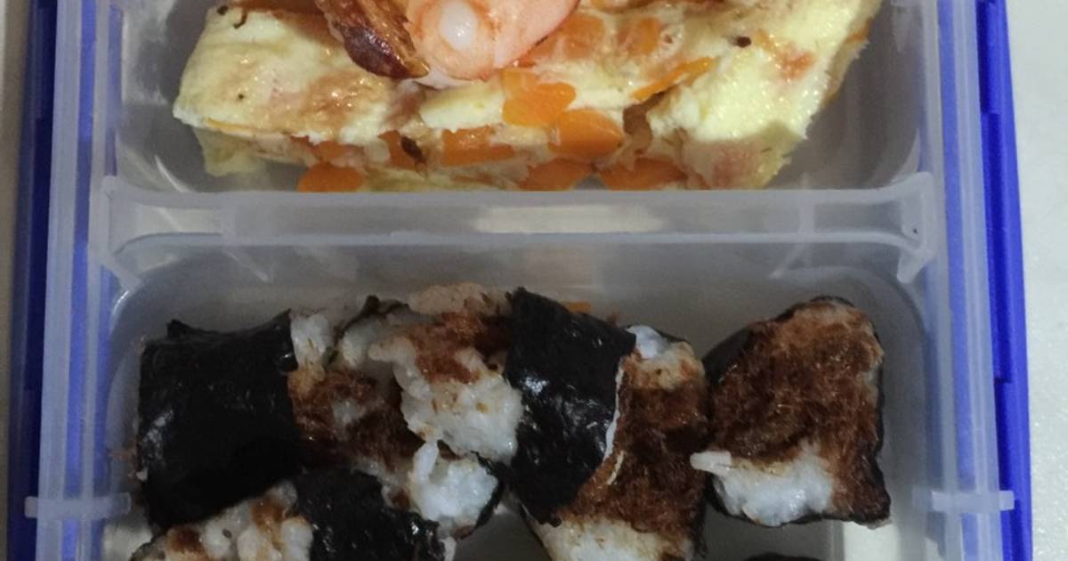 Resep Bento Sushi abon telur gulung oleh akusukamakan - Cookpad
