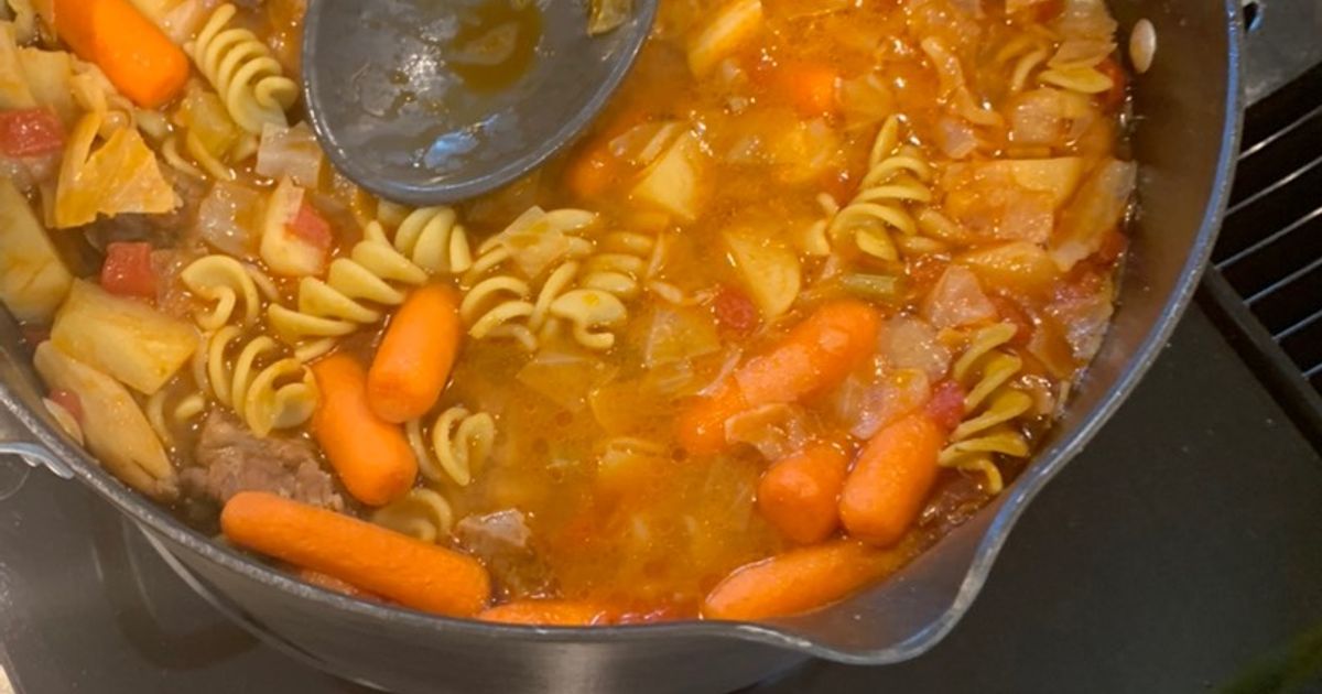 John’s Vegetable Beef Soup Recipe By Jglehenbauer