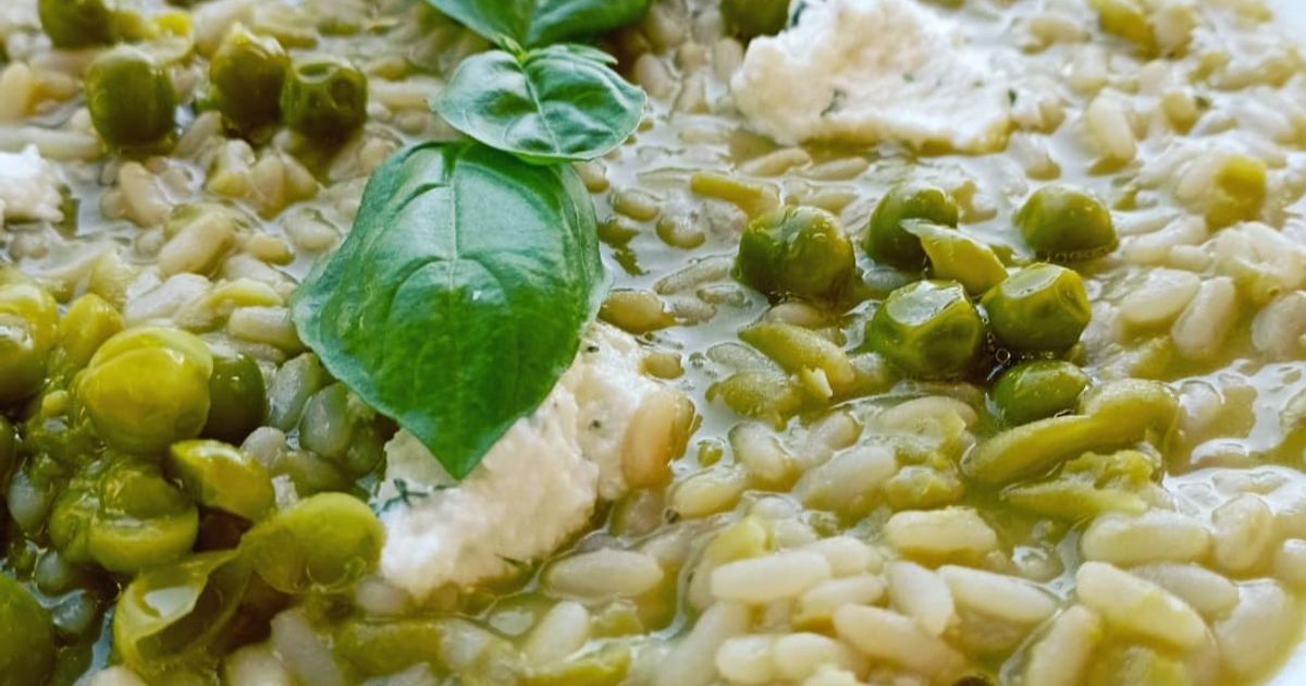 Risotto With Pea Purée And Ricotta Recipe By Enza Falco