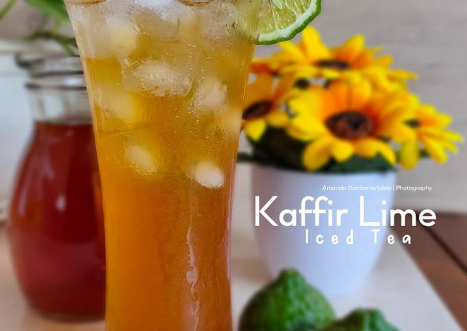 Resep Kaffir Lime Iced Tea oleh Amanda Garden To Table - Cookpad