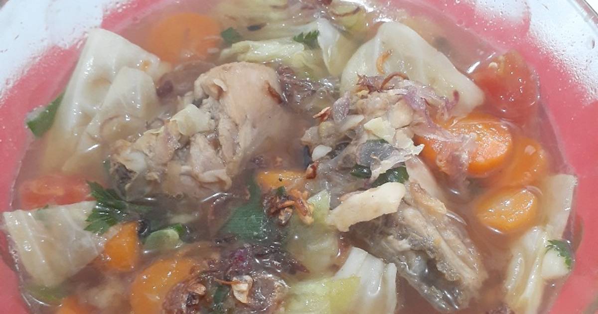 Resep Sup Ayam Rempah oleh Ais Navila - Cookpad