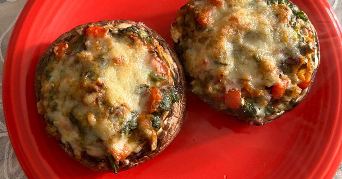 Hongos Portobello Relleno Receta de Patricia Calabrò- Cookpad