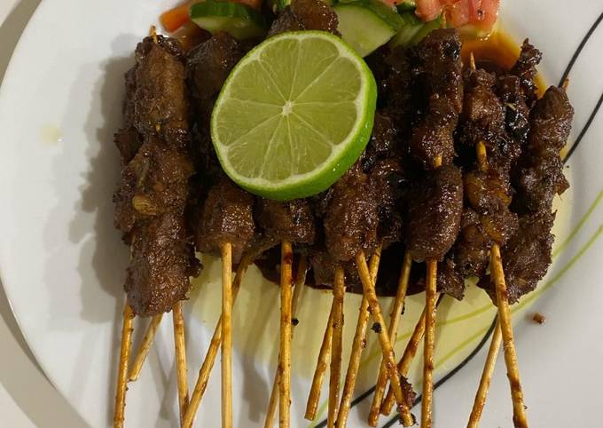 Resep Sate Ayam/Sapi, Panggang dengan Cooking Pan oleh Jack Chan ...