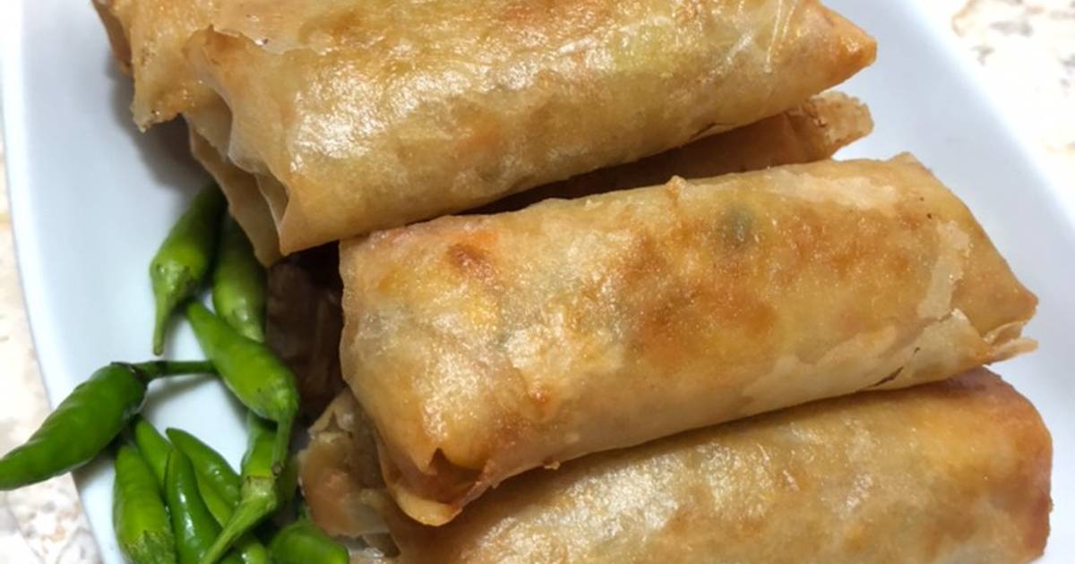 Resep Lumpia goreng ayam dan sayur oleh Marsella Iskandar II - Cookpad