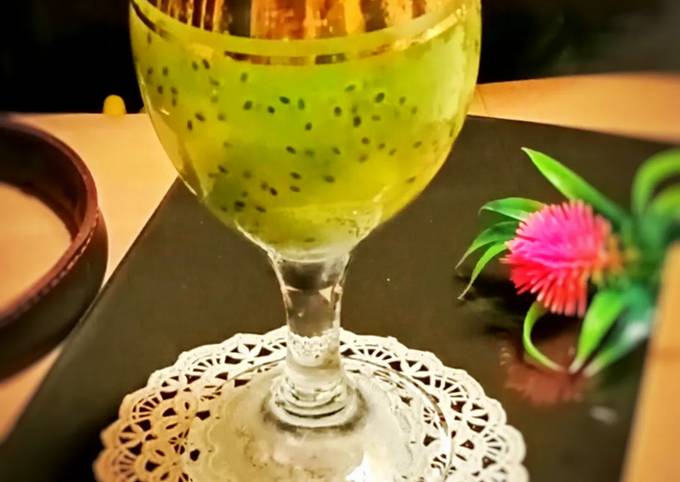 Resep Es Melon Selasih oleh Aisyah wan - Cookpad