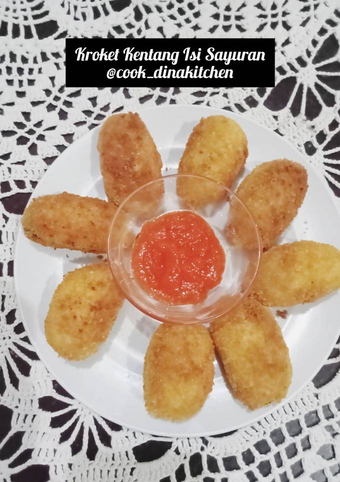 Resep Kroket Kentang Isi Sayuran oleh Dina - Cookpad