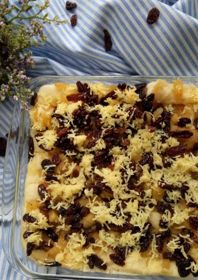 Resep Puding Roti Saus Apel Caramel Panggang oleh Novi Herawati - Cookpad