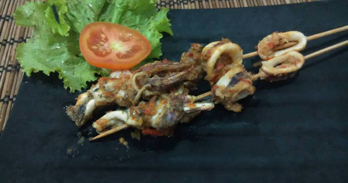 Resep spicy grilled calamari (squid satay-sate cumi) oleh Shanty ...