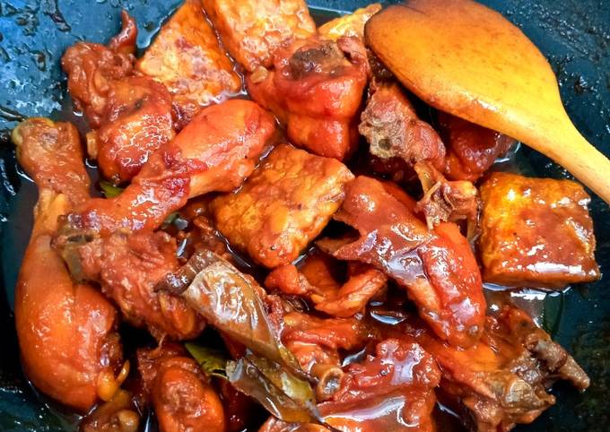 Resep Ayam & Tempe Kecap (Bakar Madu) oleh Ranny Andriana - Cookpad