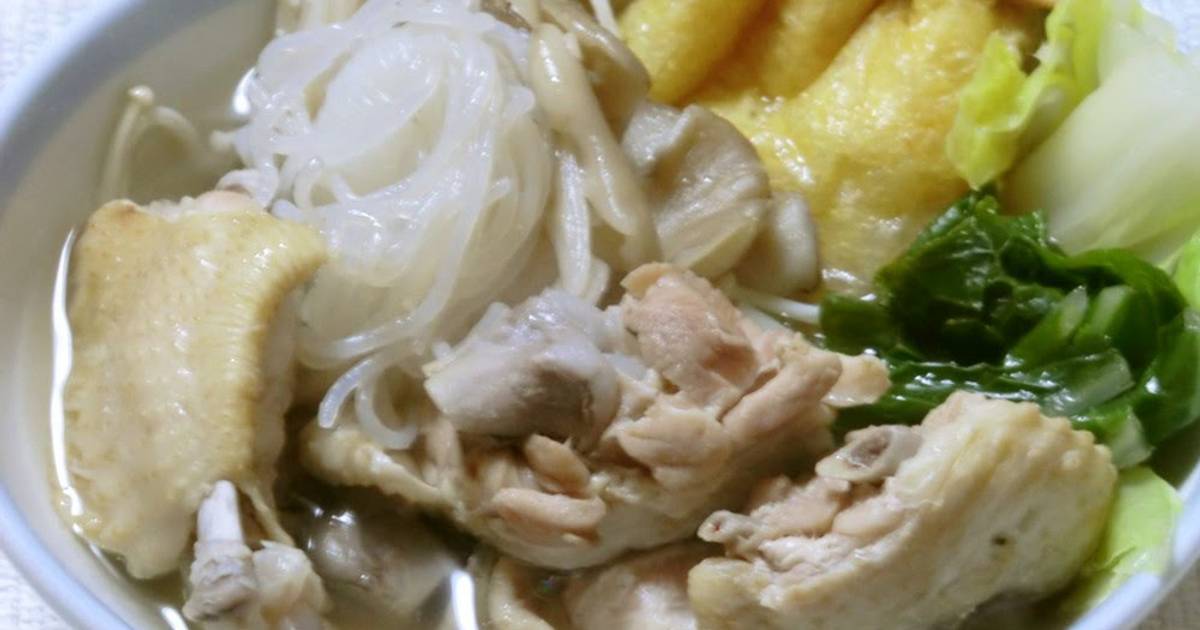 Chicken Mizutaki (Hotpot) With A Pressure Cooker Recipe by cookpad ...