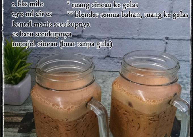 Resep Cappuccino Cincau (es) oleh Ibu Malka - Cookpad