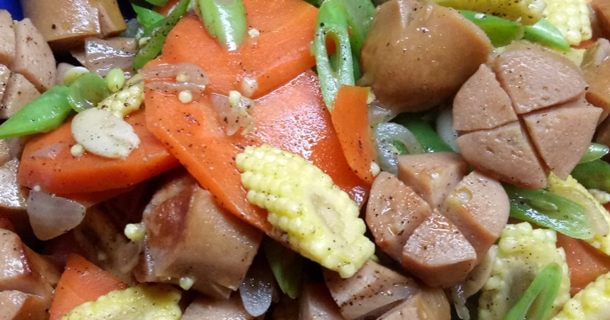 Resep Tumis Sosis Sayur Lada Hitam oleh Meycia's Kitchen - Cookpad