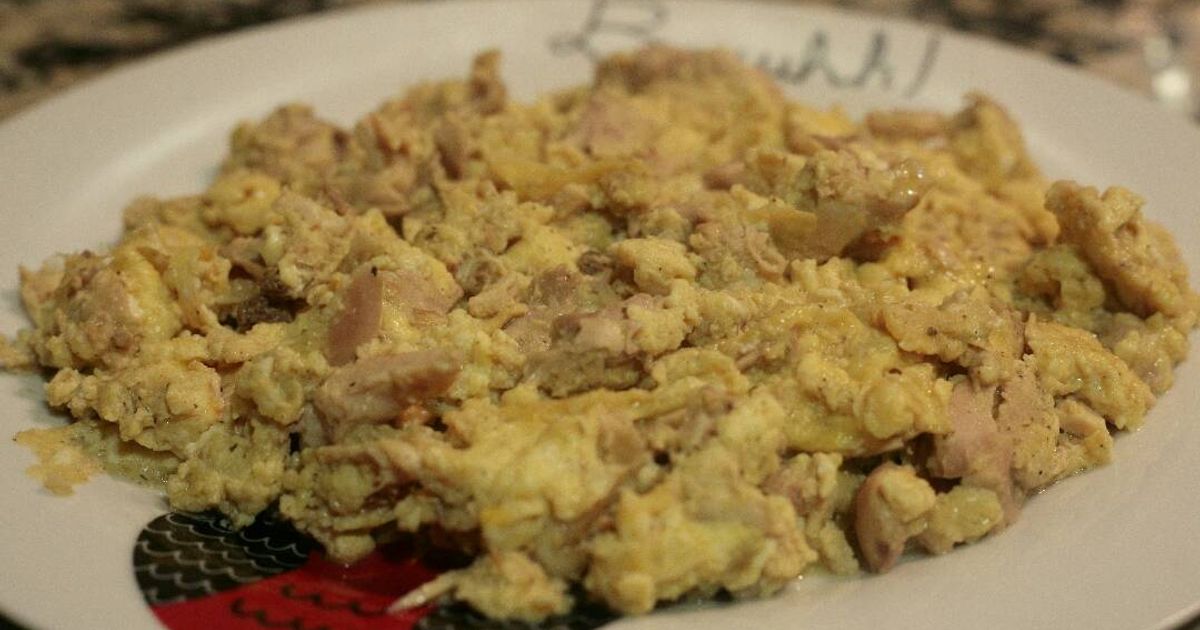 Revuelto De Huevo Con Pollo Para Niños 🌈 Blw🎈Aprovechamiento Receta de ...