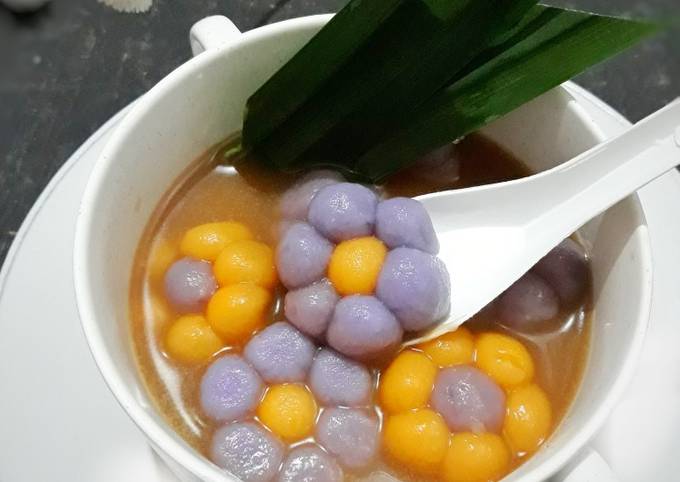 Resep Sticky Rice Ball Ubi Ungu dan Labu Kuning (135) oleh Yani ...