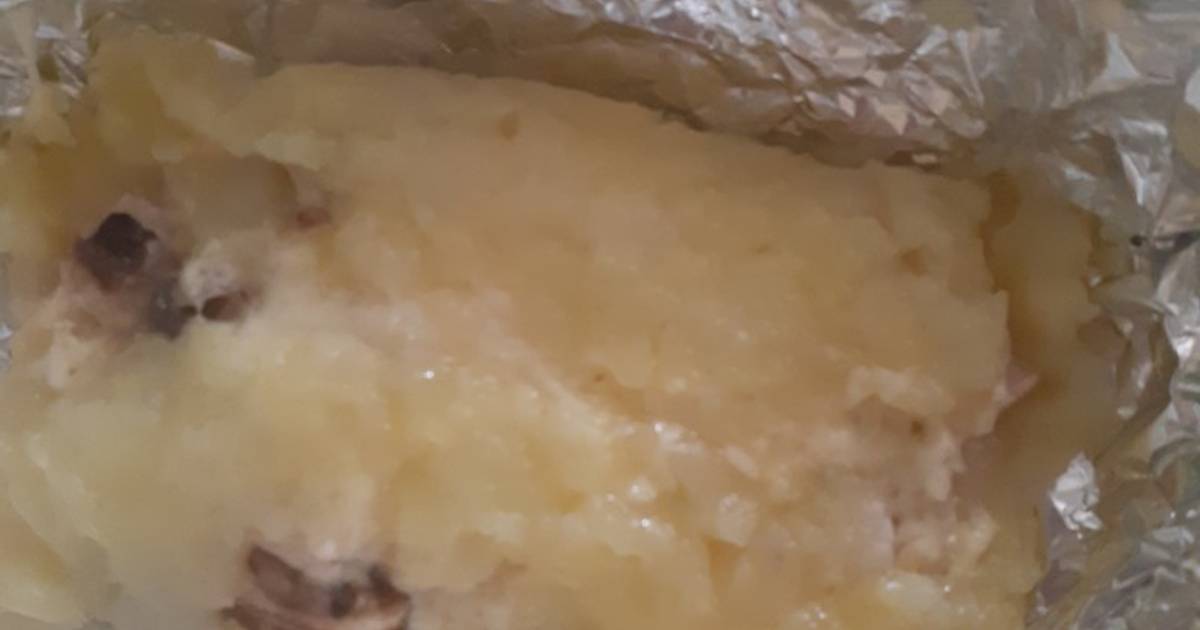 Papas rellenas con hongos y queso - 24 recetas caseras- Cookpad