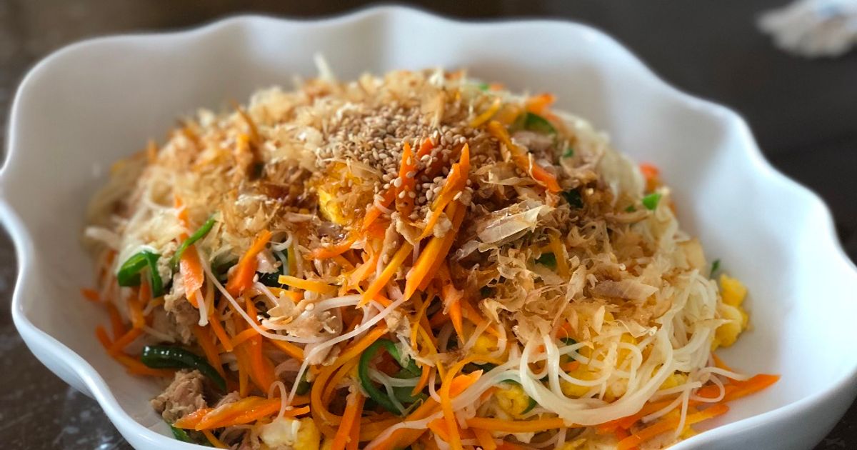 Japanese Okinawa Island Fried Noodle Recipe by Aunty Eiko's ...