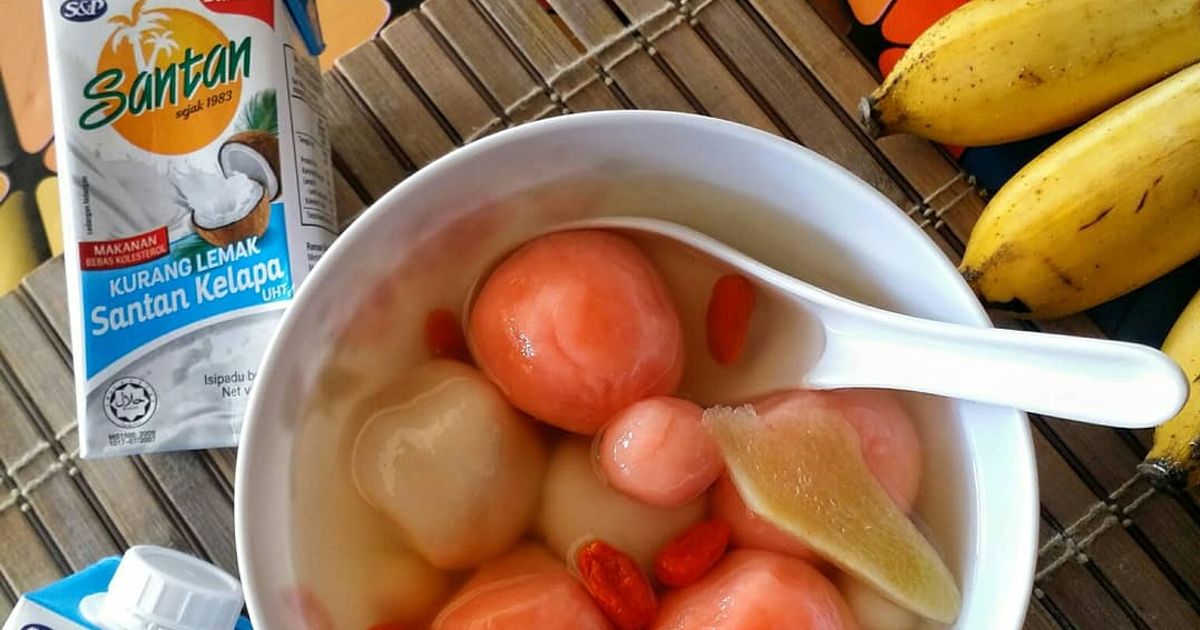 Resipi Tang Yuan Banana Filling In Sweet Syrup oleh Mamamikael Oven ...