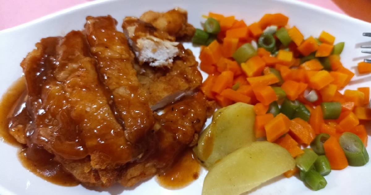 250 resep steik ayam saos barberque enak dan mudah - Cookpad
