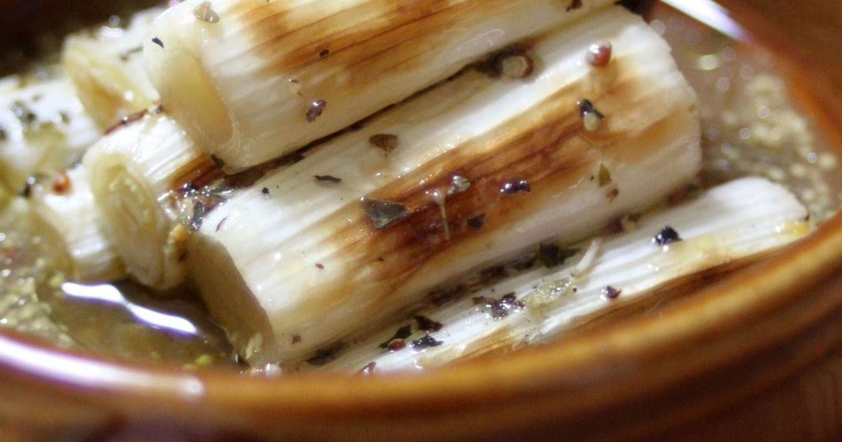 5 Minute Grilled And Marinated Leeks Recipe By Cookpad.Japan