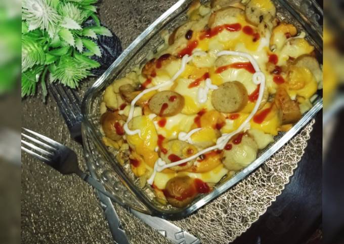 Loaded cheesy Fries Recipe by Fatima's Cook Book - Cookpad