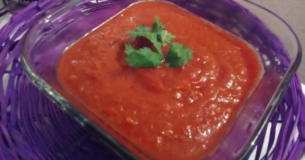 Salsa de chile guajillo - 23 recetas caseras- Cookpad