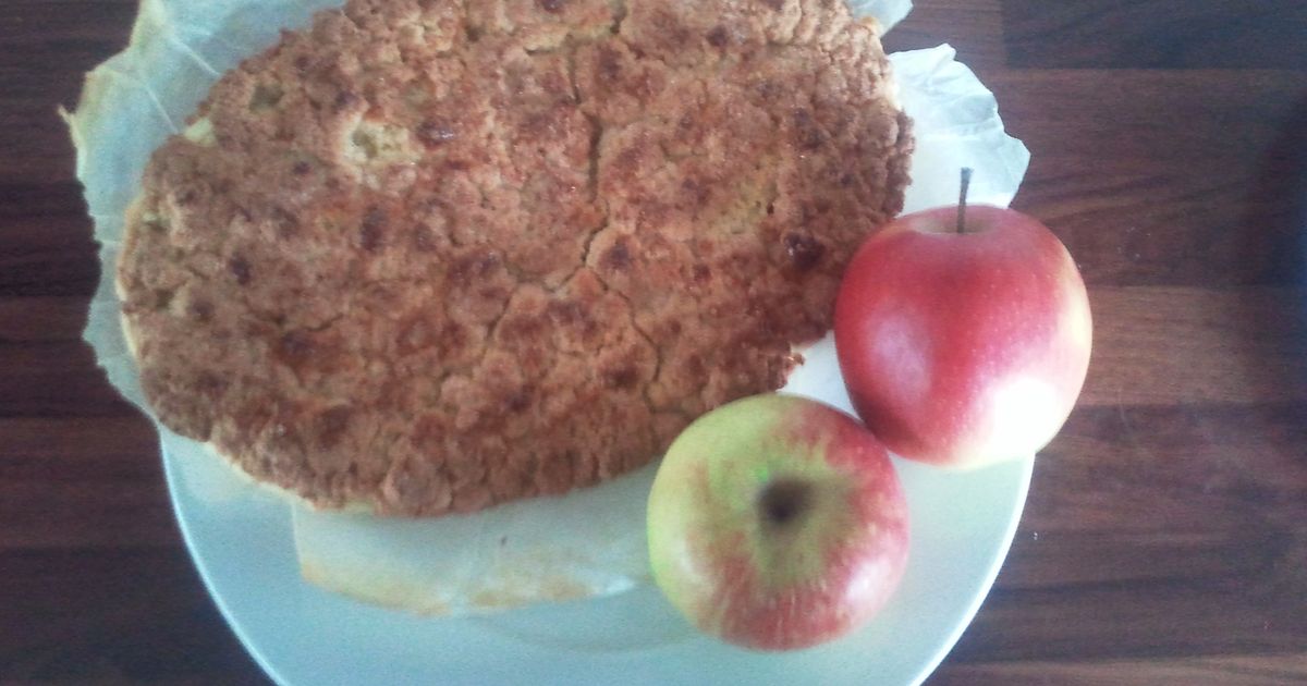 Peachy Apple Crumble Pie Recipe by genkimonsuta