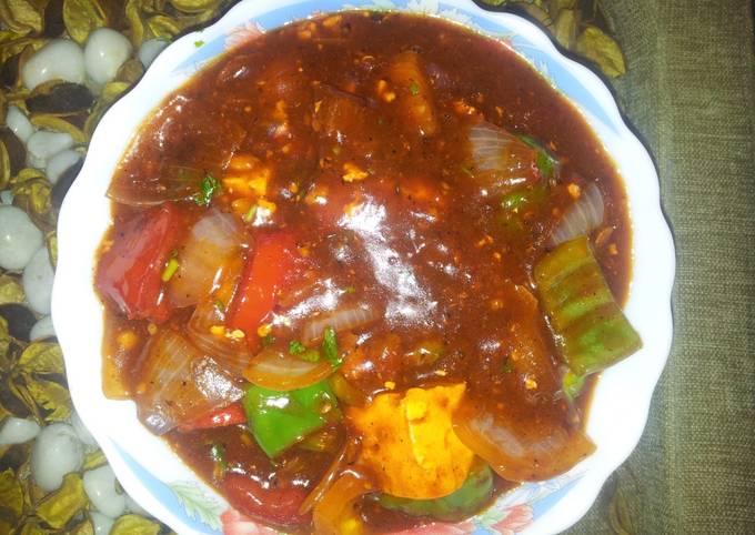 Chilli paneer in gravy Recipe by Shalini Agarwal - Cookpad