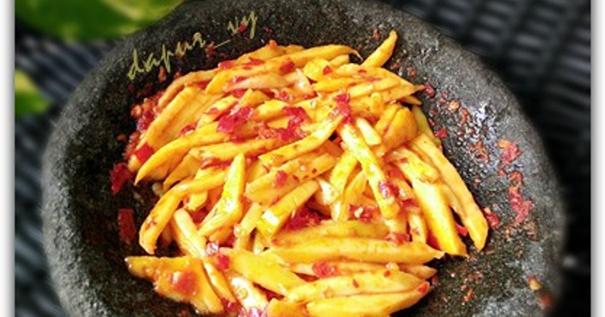 Resep sambal tanpa bawang merah dengan mangga rumahan enak dan mudah ...