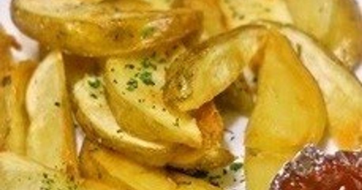 Thick Potato Wedges With Skins Recipe By Cookpad.Japan