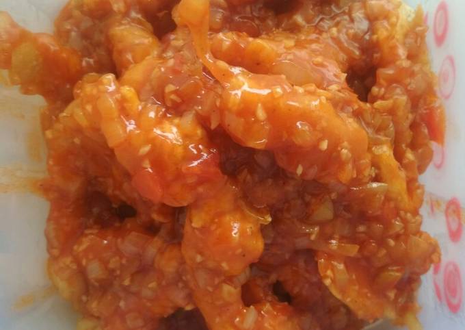 Resep Ayam saus asam manis oleh Embu Rafi - Cookpad