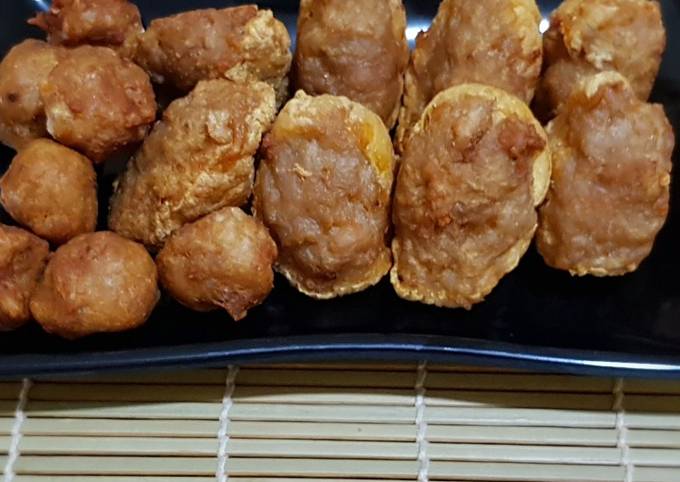 Resep Bakso Goreng & Bakso Tahu Goreng (piggy) oleh Doris Sjafei - Cookpad