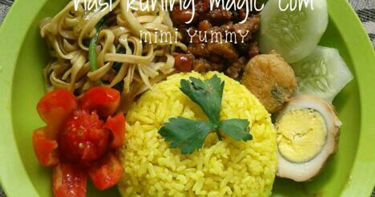 Resep Nasi kuning magic com simple enak oleh Tsala Tsatur Rodliyah ...