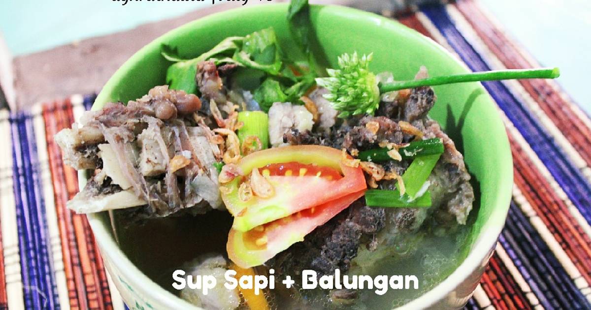 Resep 97. Sup Sapi + Balungan oleh Agnita - Cookpad
