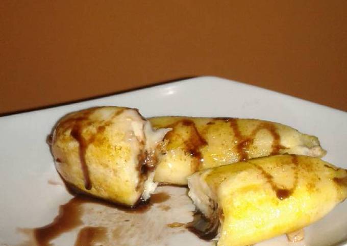 Resep Pisang choco bom oleh Qoqow - Cookpad