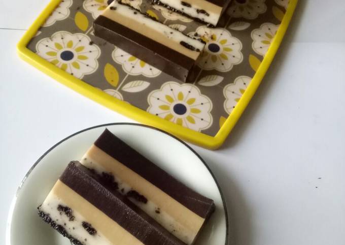 Resep Puding Lapis Oreo Kopi Coklat oleh Mira Rozanna - Cookpad
